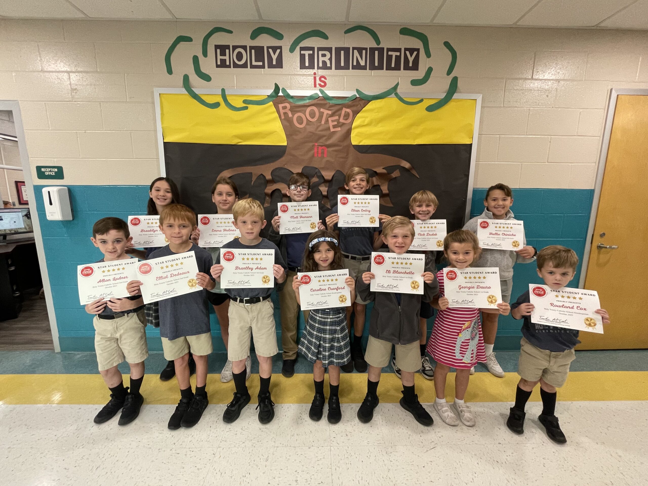 October Knight of the Month - Holy Trinity Catholic School